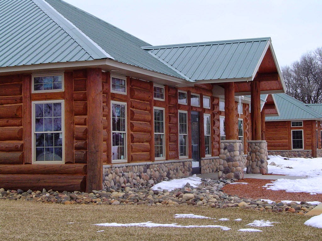 Majestic Log Homes | 763-263-3050 | Log Home Restoration, Log Mantels ...